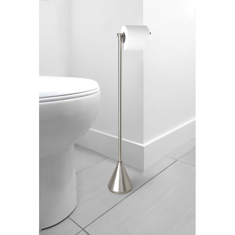 Umbra Pinnacle Free Standing Toilet Roll Holder With Weighted Base